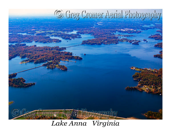 Aerial Photo of Lake Anna, Virginia - Dam View – America from the Sky