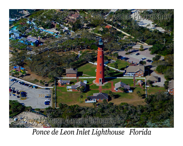 Aerial Photo of Ponce de Leon Inlet Lighthouse - Ponce Inlet, Florida ...