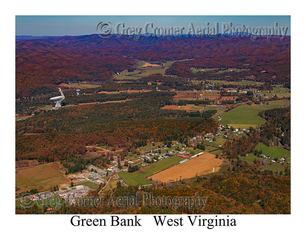 Aerial Photo of Green Bank, West Virginia – America from the Sky