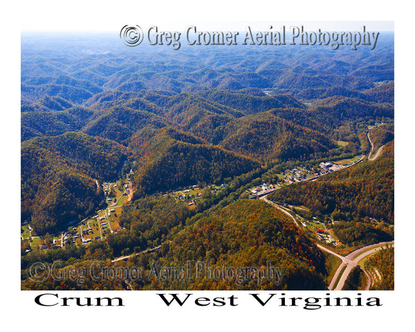 Aerial Photo of Crum, West Virginia – America from the Sky