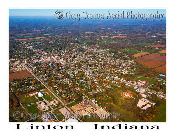 Aerial Photo of Linton, Indiana – America from the Sky