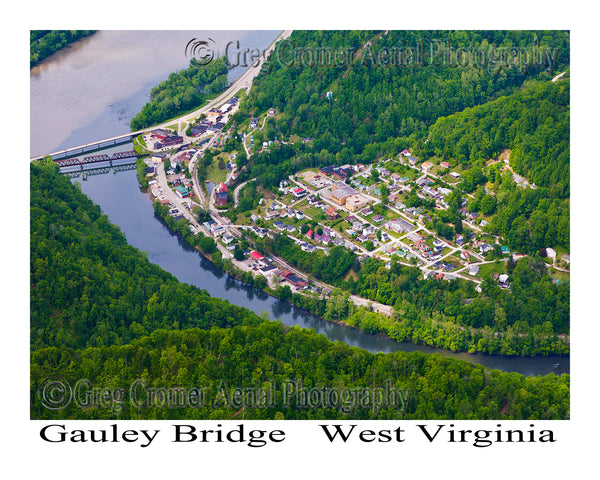 Aerial Photo of Gauley Bridge, West Virginia – America from the Sky