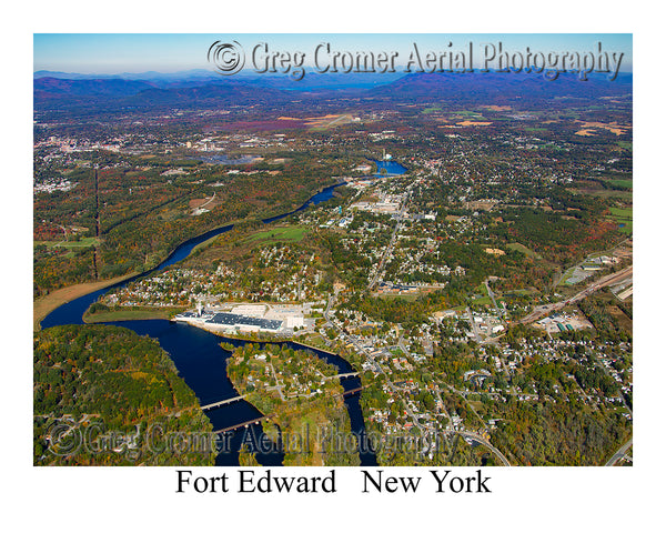 Aerial Photo of Fort Edward, New York – America from the Sky