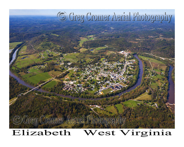Aerial Photo of Elizabeth, West Virginia – America from the Sky